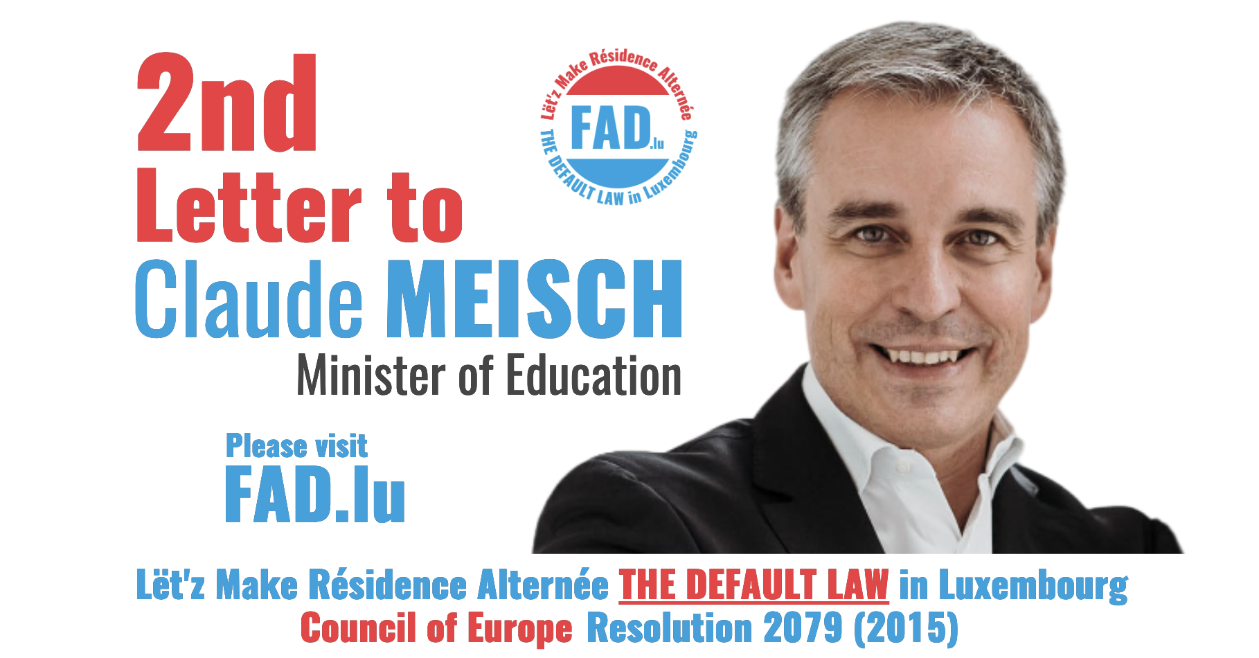 2nd letter to Minister of Education Claude MEISCH - FAD – Fathers ...